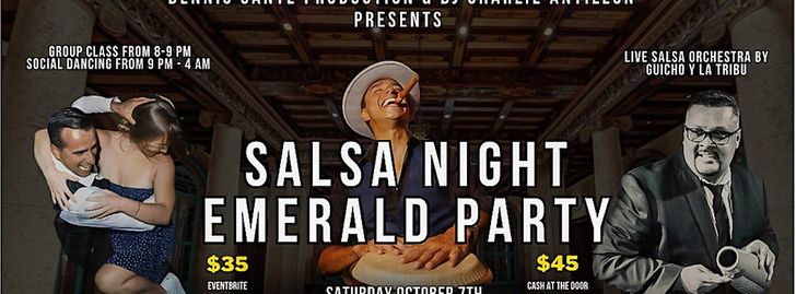 Salsa Night Emerald Party - Los Angeles, CA | DanceUs.org