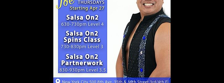 Salsa On2 Spinning Dance Class, Level 3 Intermediate - New York, NYC ...